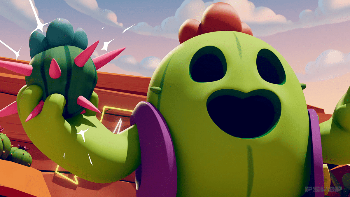 Zestaw pluszaków Brawl Stars Spike i Léon • Moj Pluszak